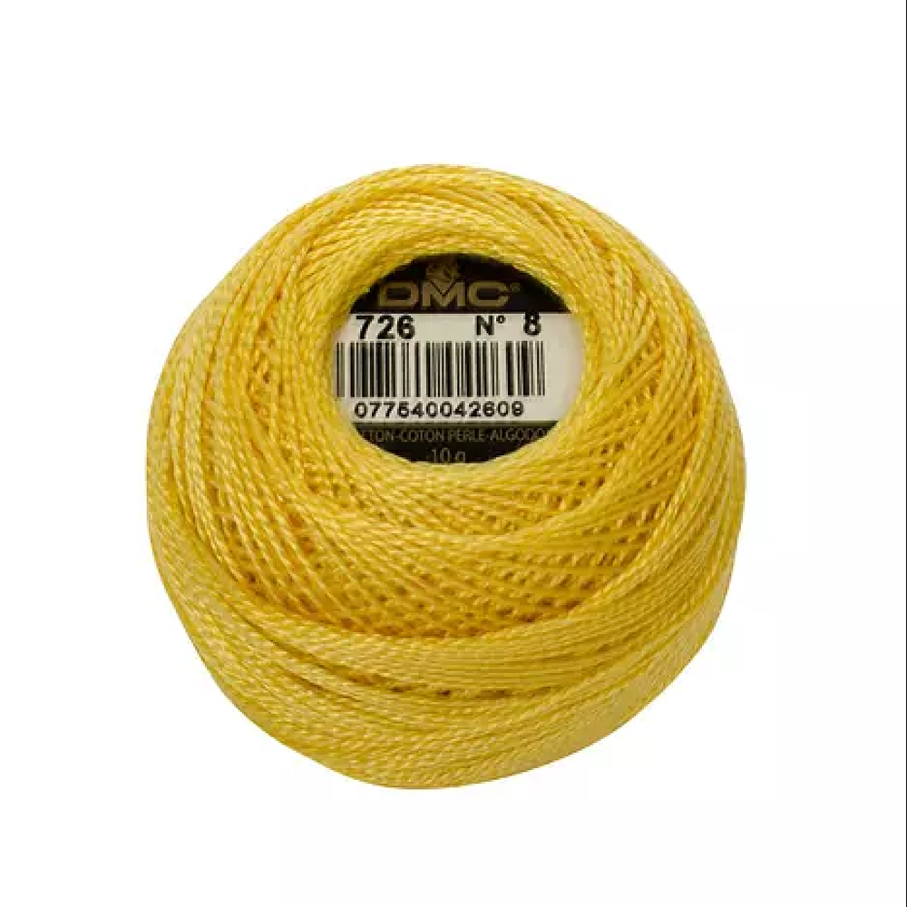 PRODUCTS: Κλωστή για κέντημα Νο8, 100% βαμβάκι, 80 μέτρα - No 726 DMC